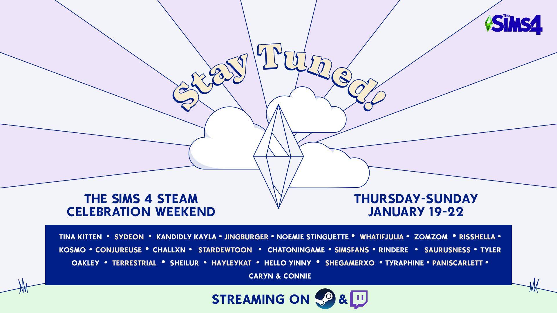 เทศกาลสตรีมกับเหล่าซิมเมอร์ The sims 4 Steam Celebration Weekend ...