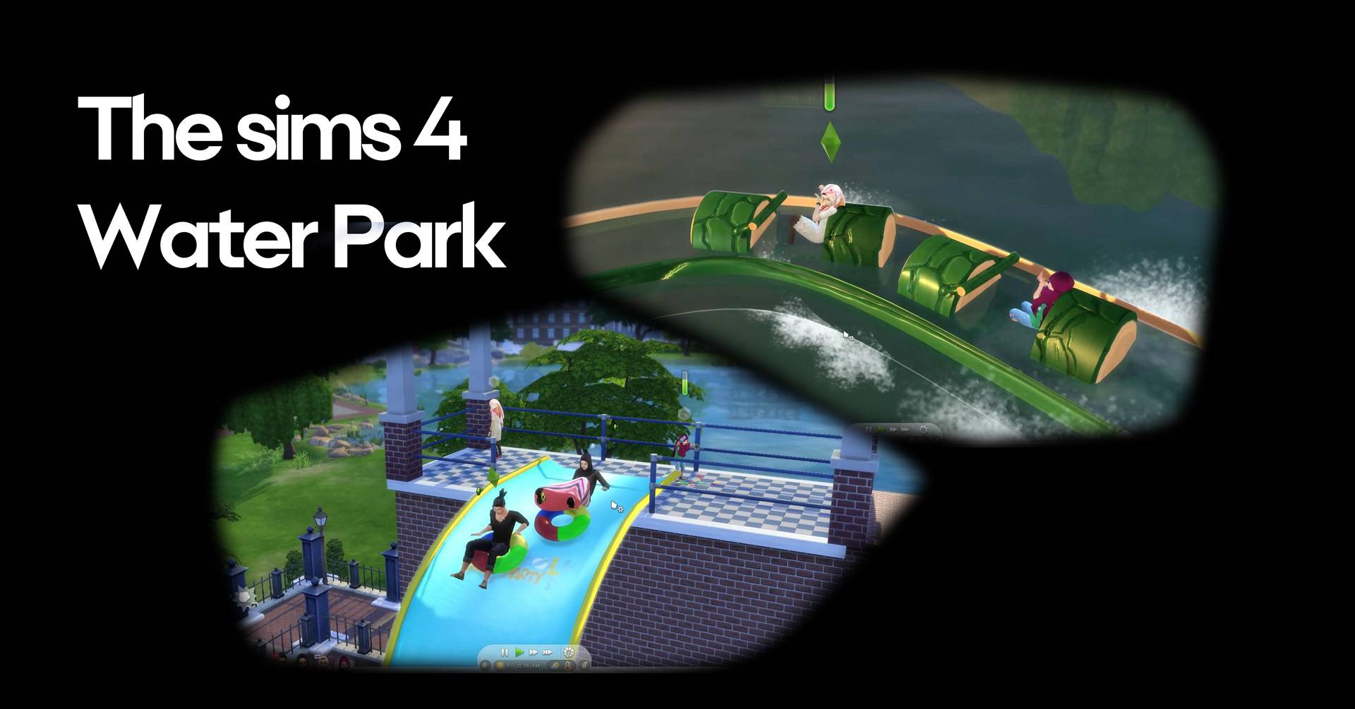 The sims 4 Mod - ⛲Water Park⛲ - รวมอุปกรณ์สร้างสวนน้ำให้ครบเครื่อง!🏄 ...