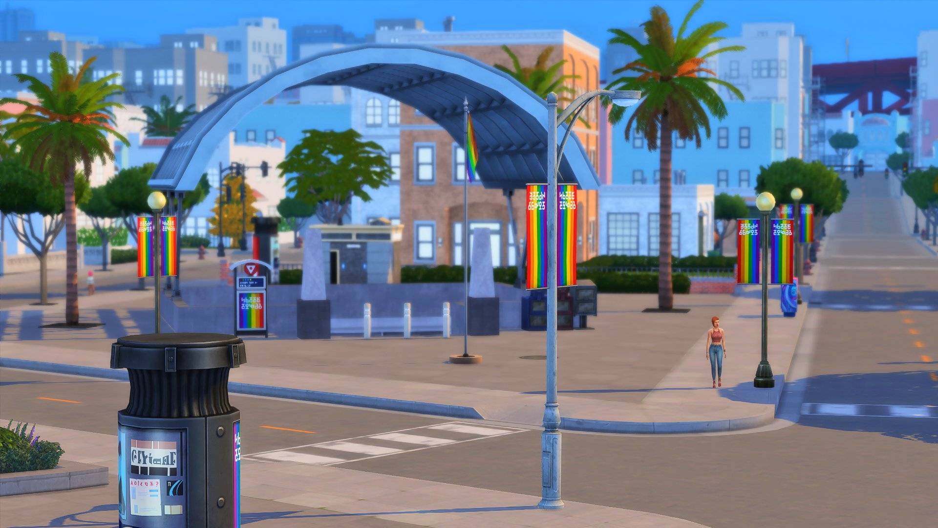 The sims 4 CC เปลี่ยนเมือง San Sequoia ให้มีธง Pride ทั้งเมือง! 🏳️‍🌈 ...
