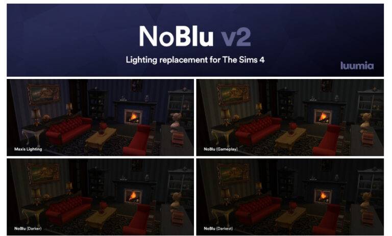 The Sims 4 Mod - luumia sims NoBlu v2 - Simscolony