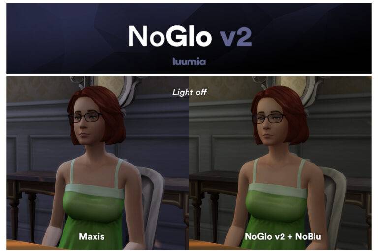 The Sims 4 Mod - luumia sims NoGlo v2.1 - Simscolony