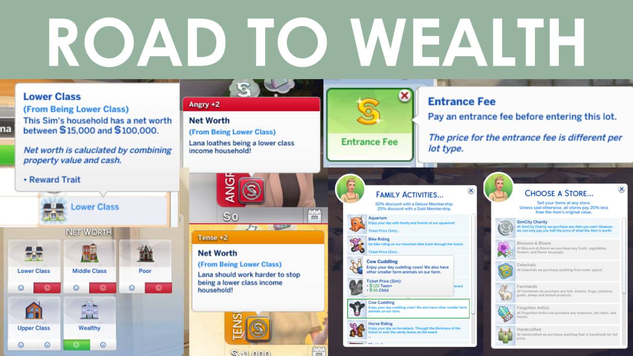 The Sims 4 Mod - Road to Wealth by Serra (xosdr) - Simscolony