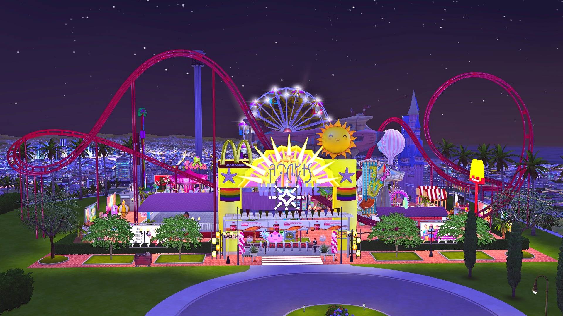 The Sims 4 CC - FANTASIA PARK - Simscolony