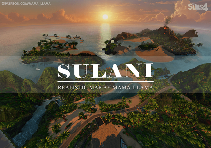 The Sims 4 Mod - map replacement Sulani by MamaLlamaMods - Simscolony