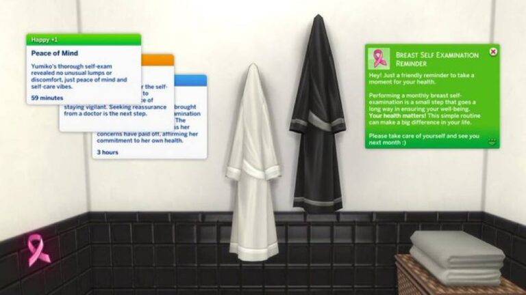 The Sims 4 Mod - Breast Cancer Awareness by TURBODRIVER - Simscolony