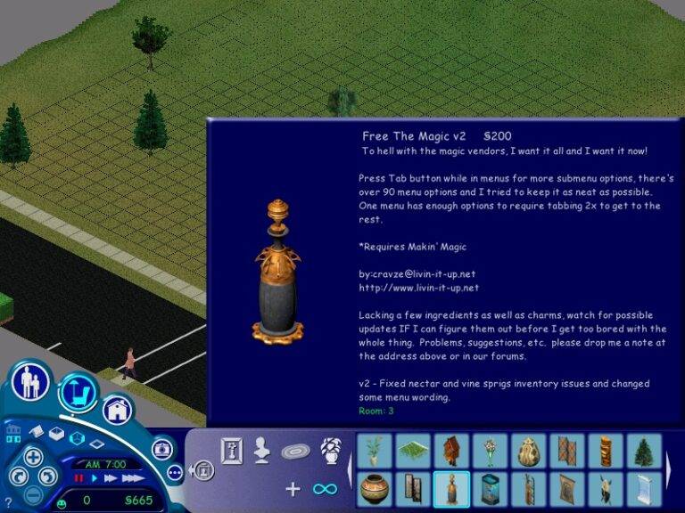 The Sims 1 Mod - Hack Item object for chest game - Simscolony