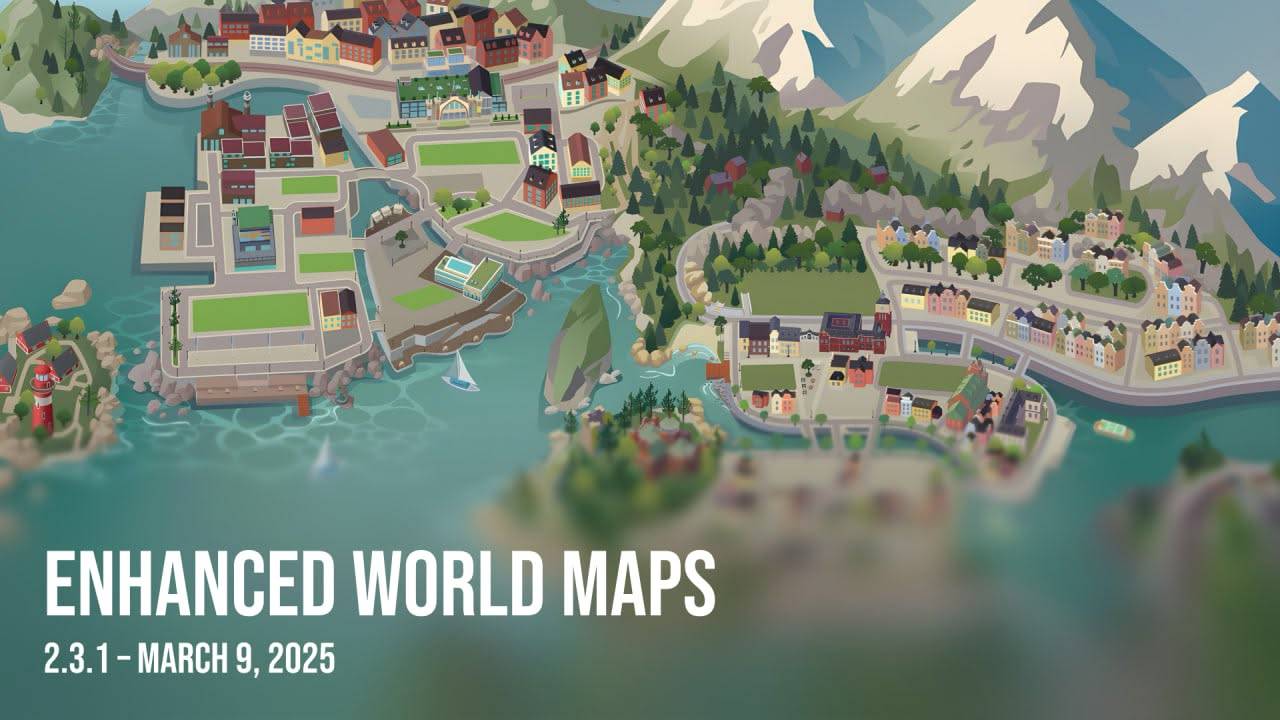 The Sims 4 Mod - Enhanced World Maps by SimMattically 2025 - Simscolony