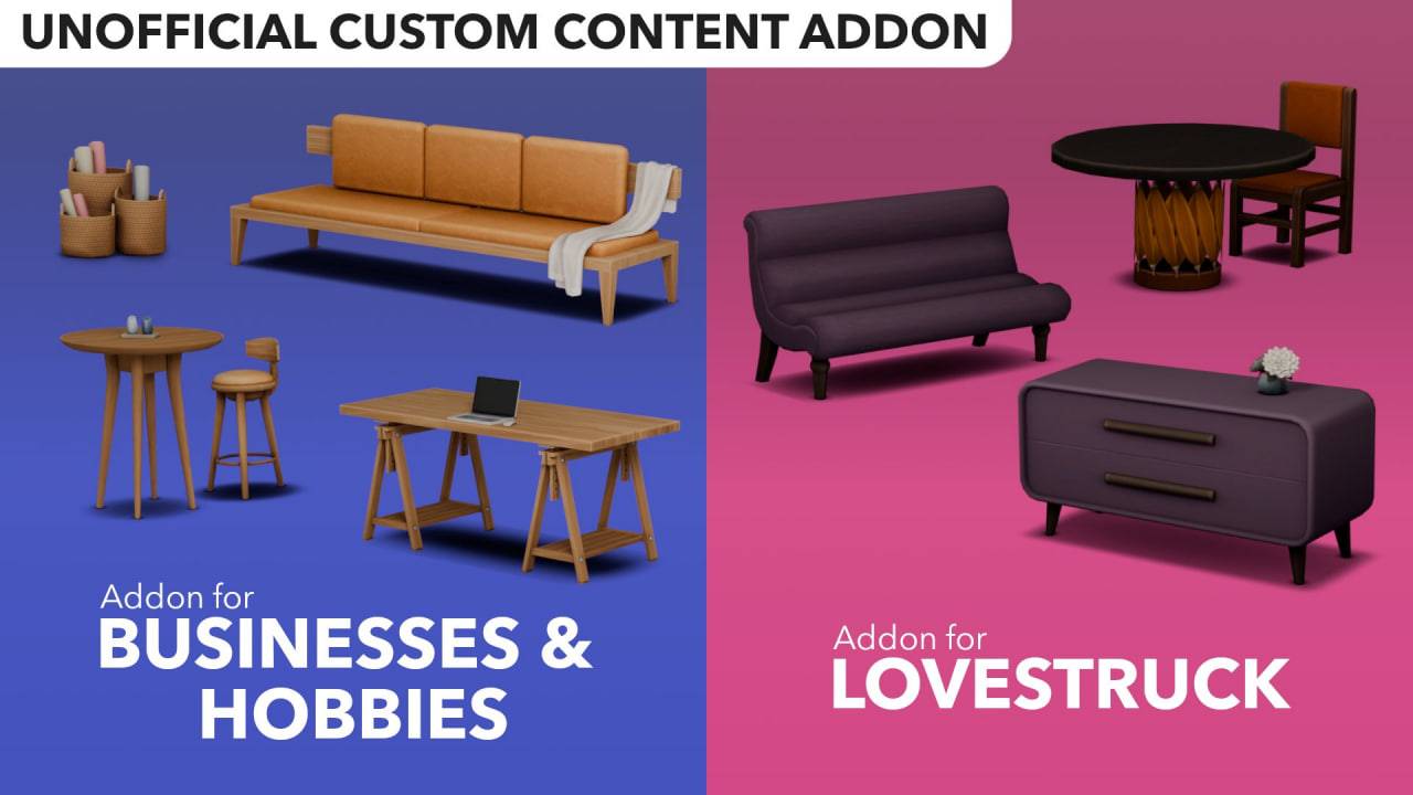 The Sims 4 CC - Businesses & Hobbies Addon and Lovestruck Addons by ...
