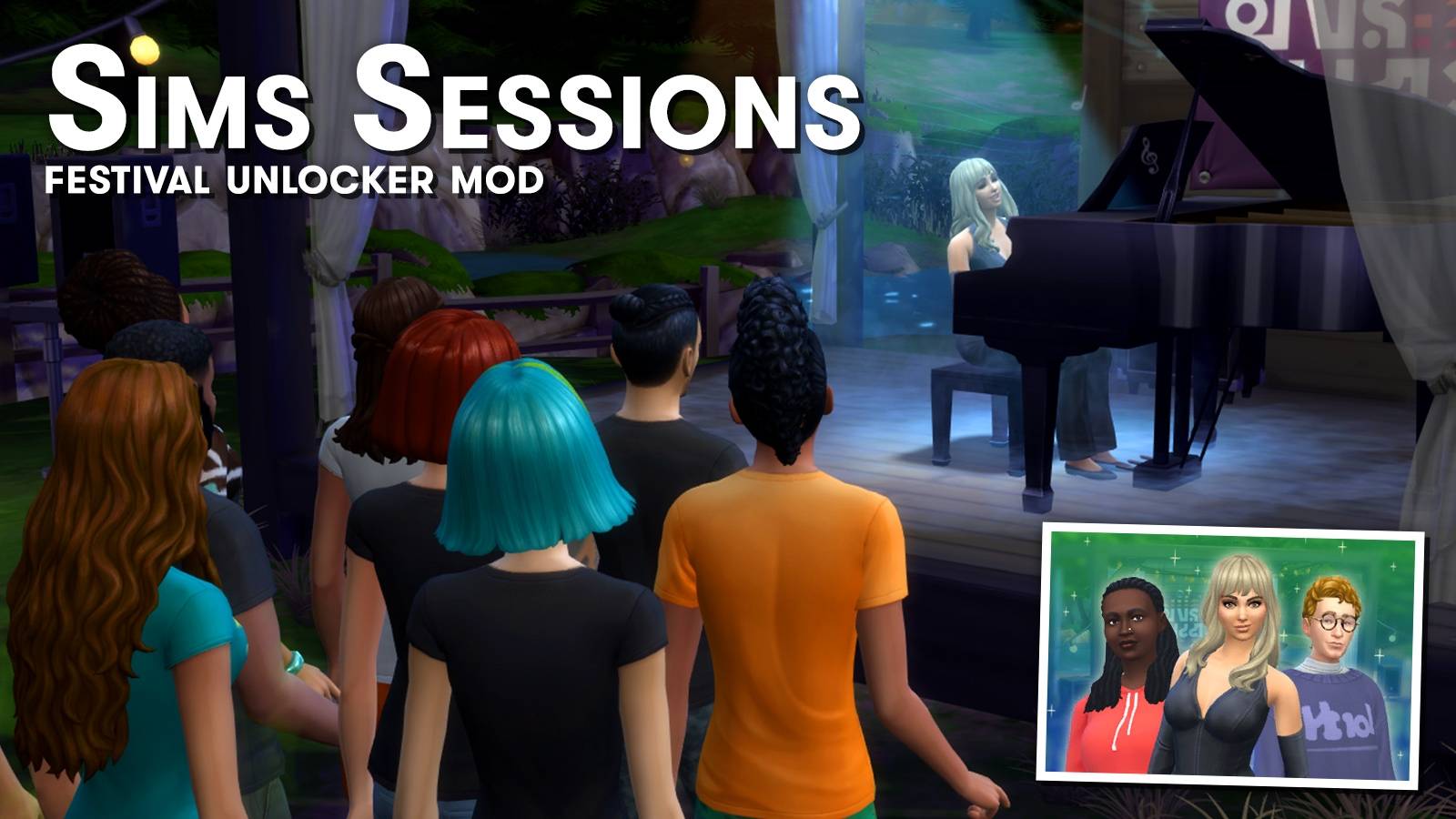 The Sims 4 Mod - Sims Sessions Music Festival UNLOCKER by PECO - Simscolony