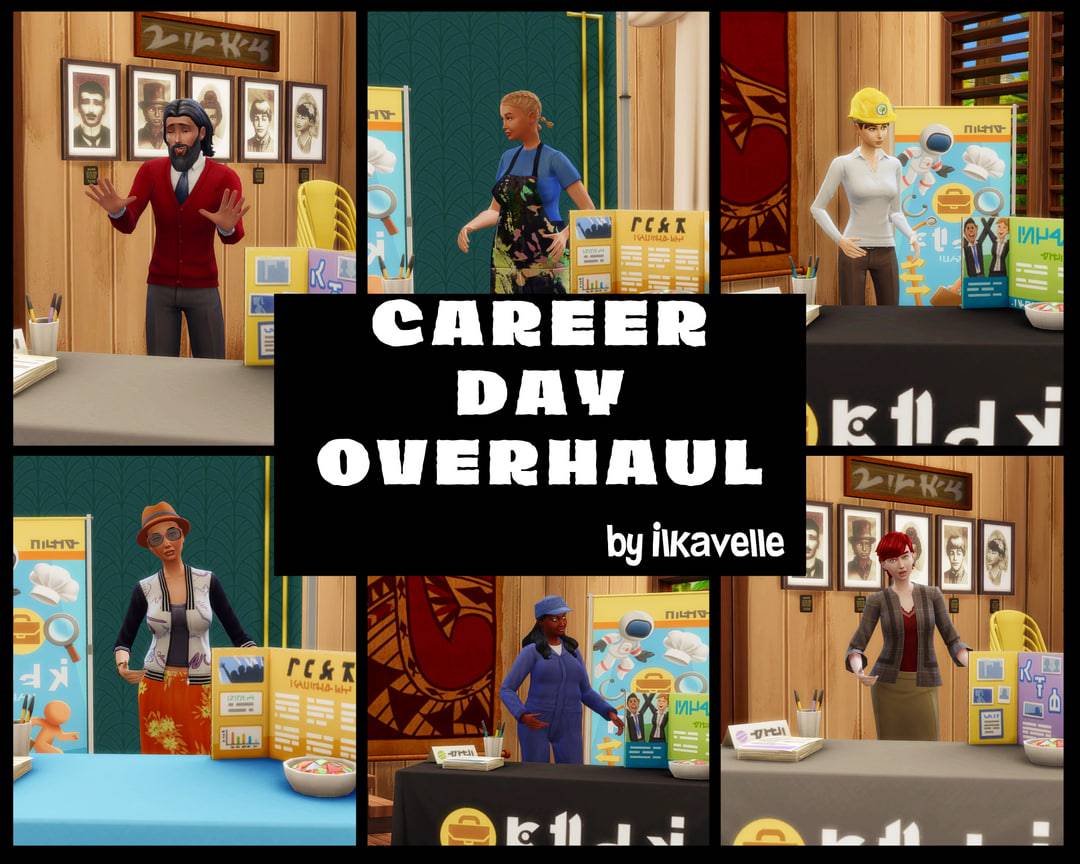 The Sims 4 Mod - Career Day Overhaul by kuttoe Localization Thai with ...