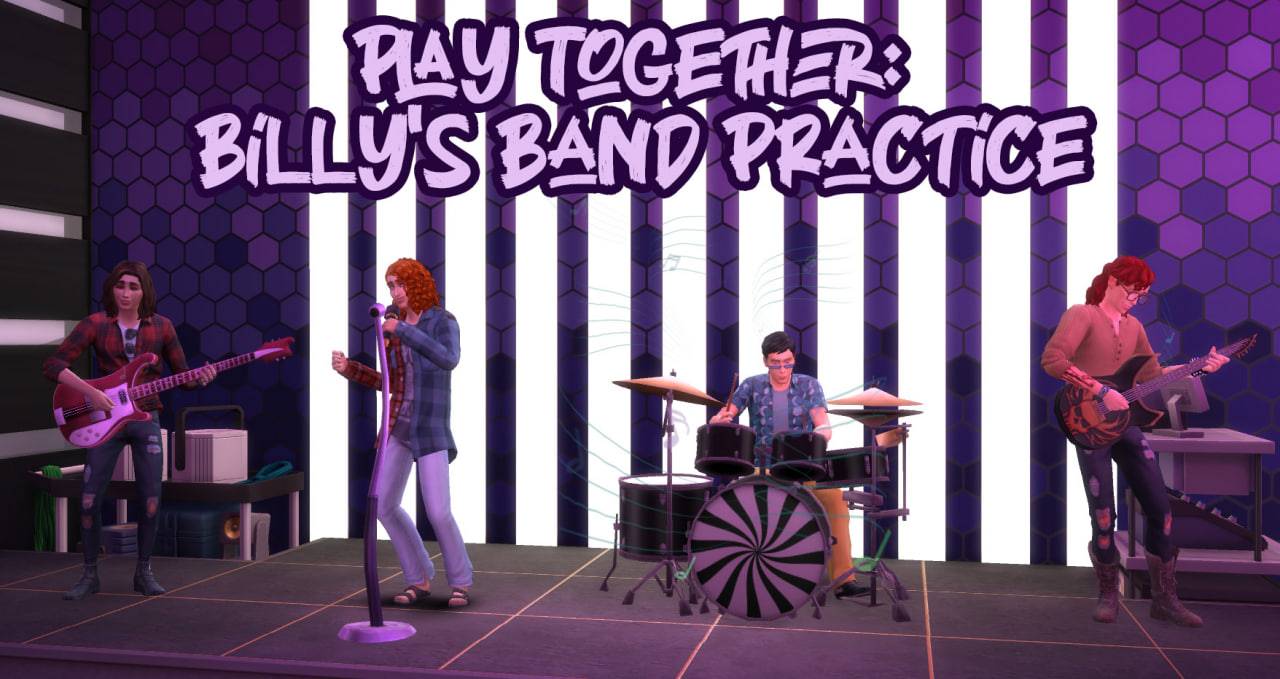 The Sims 4 Mod - Play Together: Billy's Music Band Practice By ...