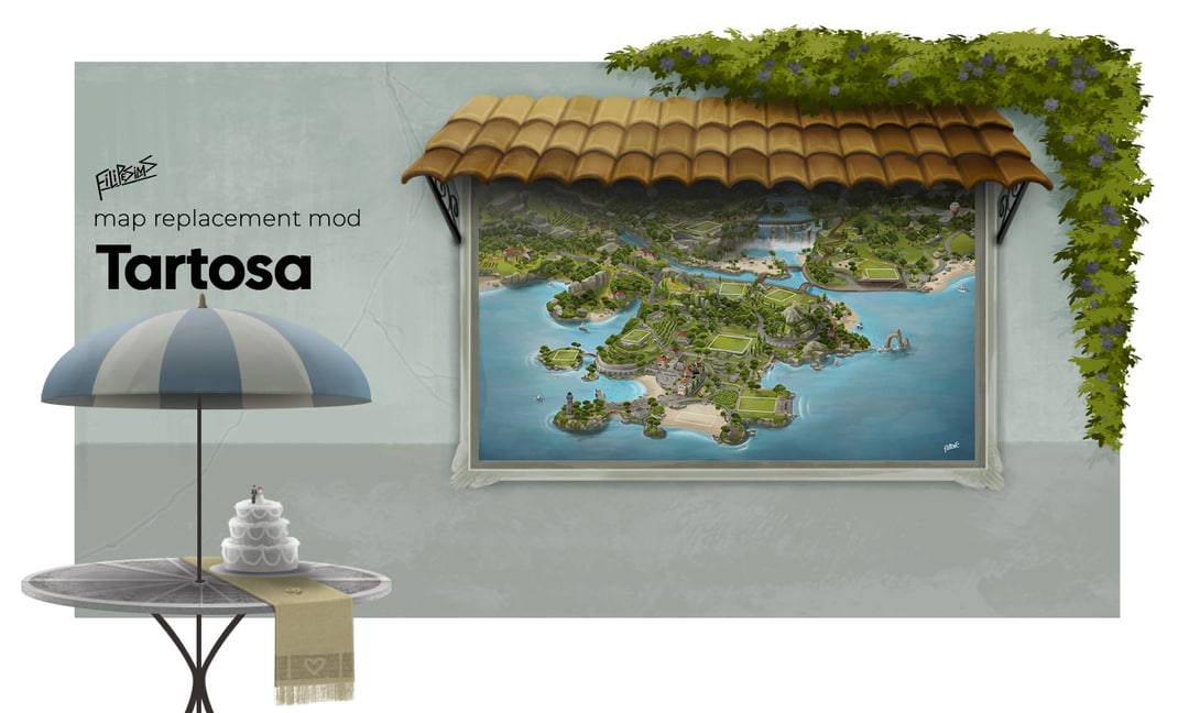 The Sims 4 Mod - Tartosa Map Replacement By filipesims - Simscolony