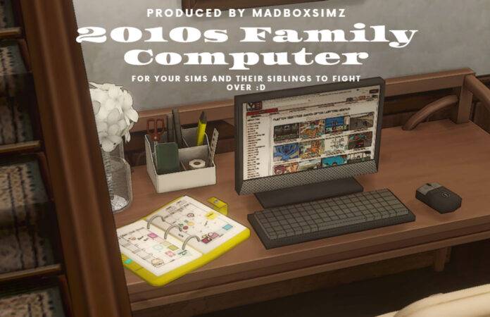 The Sims 4 Mod - 2010's Family Computer By Madboxsimz - Simscolony