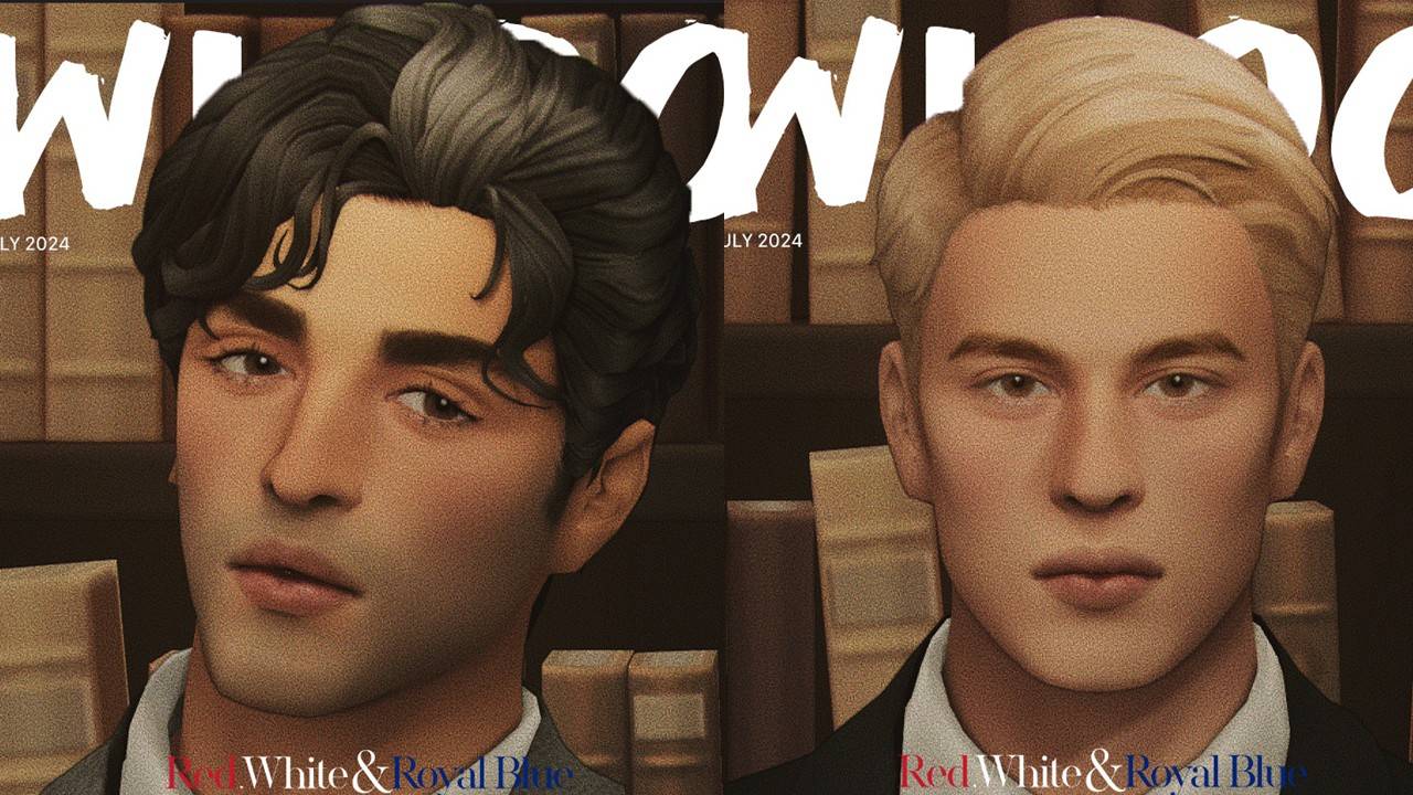 The Sims 4 Creator Showcase - ALEX & HENRY with Red, White & Royal Blue ...