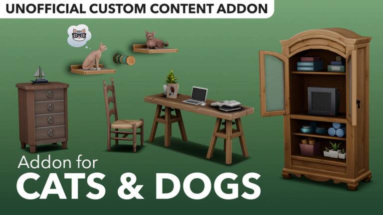 The Sims 4 Mod - Cats & Dogs Addon By IllogicalSims - Simscolony